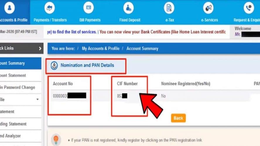 How To Find SBI Cif Number In One Minute How To Find SBI Cif Number In One Minute